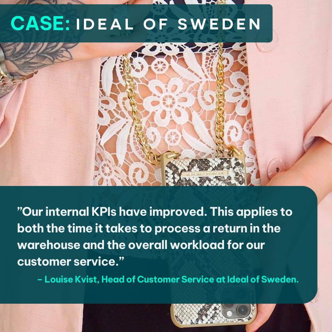 Ideal of Sweden case - Faster return handling freed up time